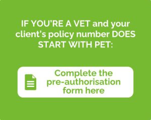 Pre-authorisation of claims - Pet Protect